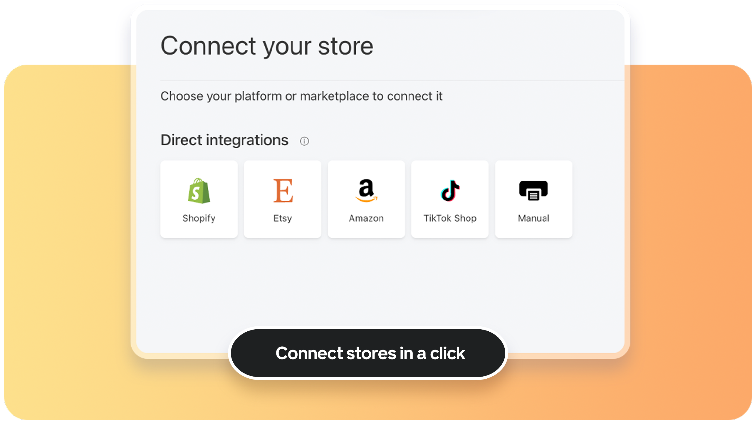 Connect ecommerce stores in minutes with AI (2026 guide)